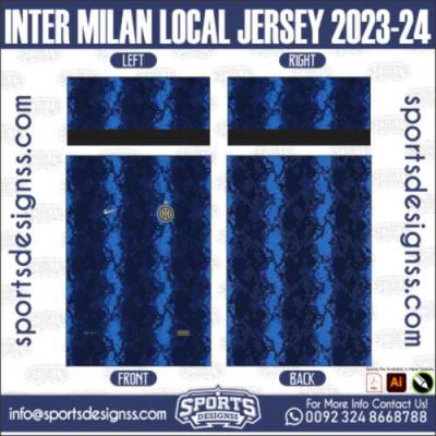 INTER MILAN LOCAL JERSEY 2023-24 - Sports Designss