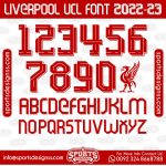 Liverpool UCL 2022-23 Font Download by Sports Designss - Sports Designss