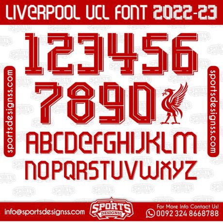 Liverpool UCL 2022-23 Font Download by Sports Designss - Sports Designss