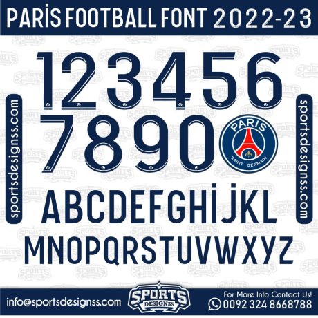 Brazil Qatar 2022-23 Font Download by Sports Designss _ Download ...