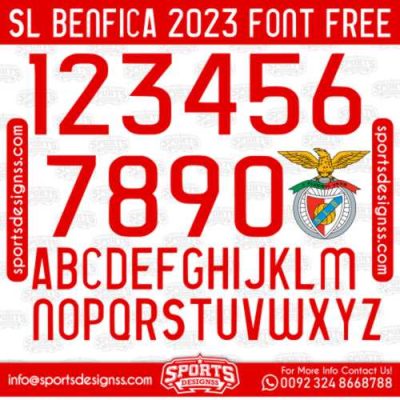 SL BENFICA 2023 Font Download by Sports Designss _ Download Football ...