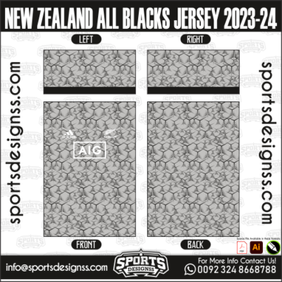 NEW ZEALAND ALL BLACKS JERSEY 2023-24 - Sports Designss
