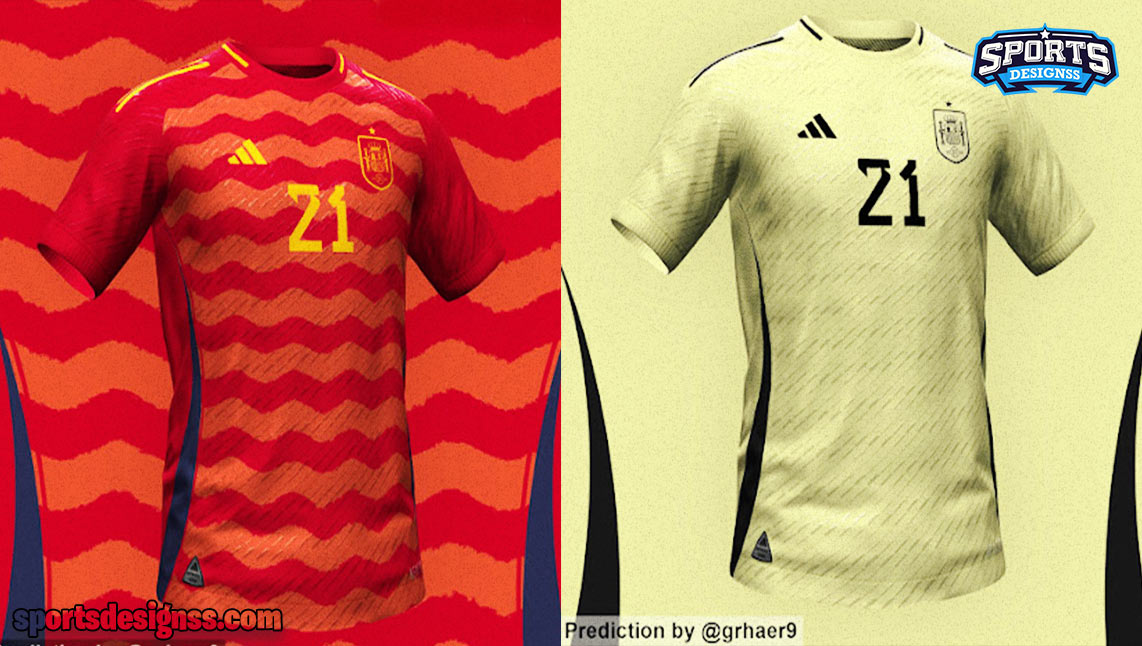 "Sneak Peek: Adidas Spain Euro 2024 Home and Away Kits Revealed ...