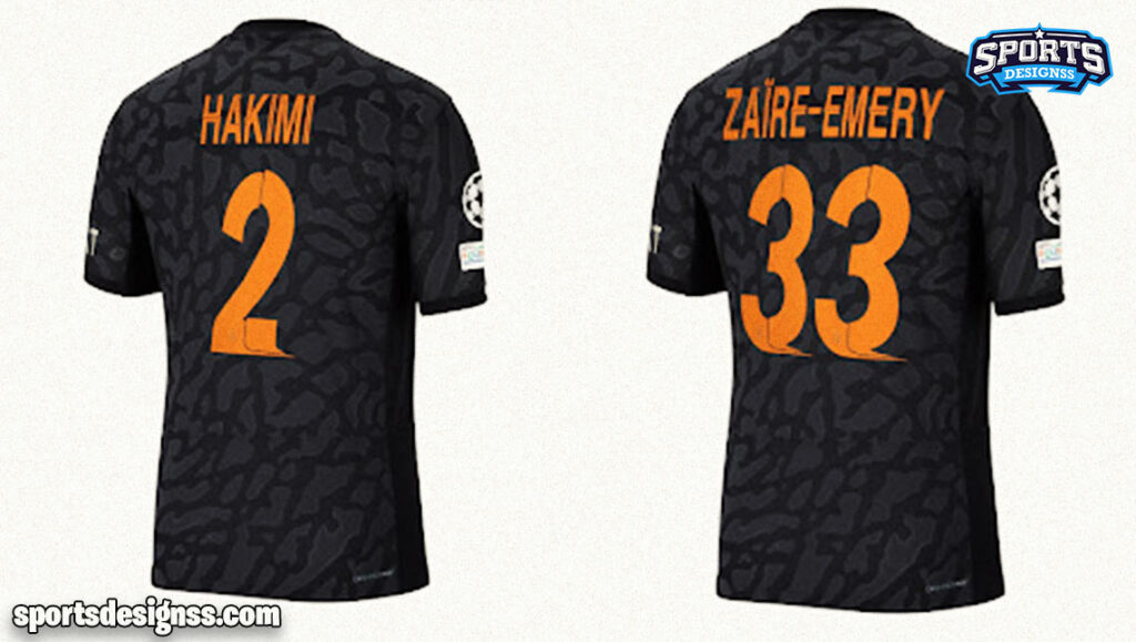 "A Closer Look at the Unique PSG Third Kit Champions League Font ...