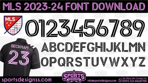 MLS League 2023-24 Font Free Download by Sports Designss | Football ...