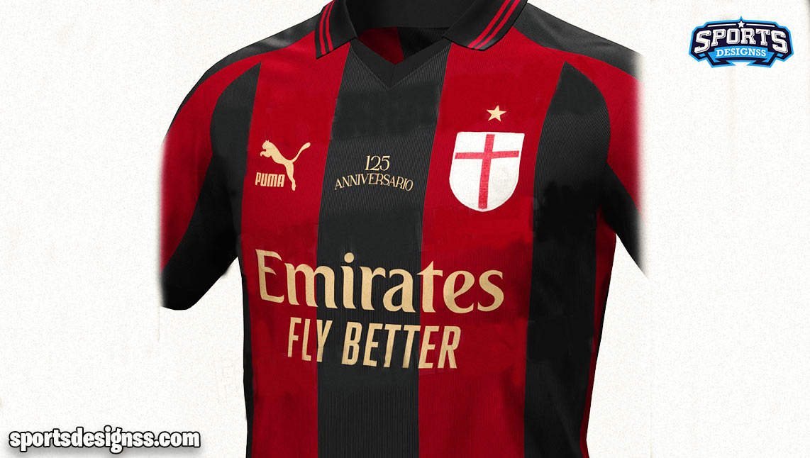 "AC Milan 2024 125-Year Anniversary Kit: Unveiling the Fan-Voted Design ...