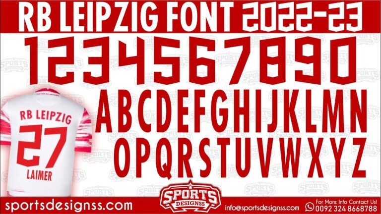 Rb Leip Zig 2022-23 Font Free Download by Sports Designss_Free football ...