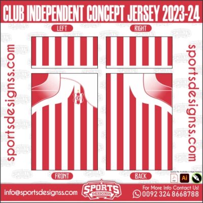 CLUB INDEPENDENT CONCEPT JERSEY 2023-24 - Sports Designss