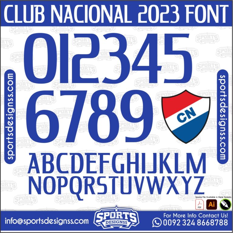 Club Nacional 2023 FONT Download by Sports Designss _ Download Football ...