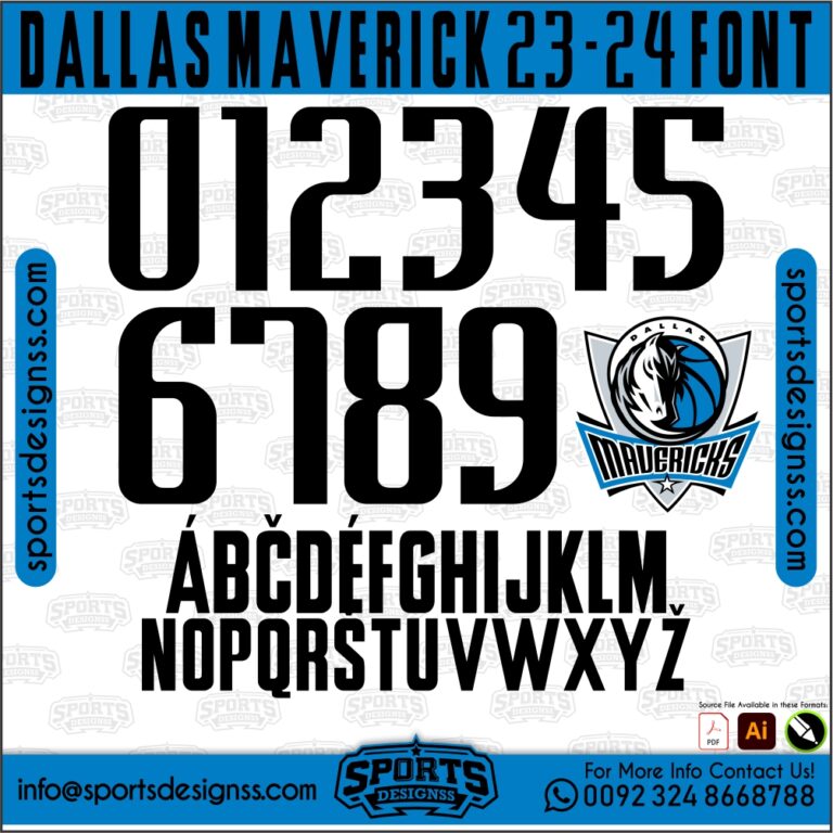 Dallas maverick 23-24 FONT Download by Sports Designss _ Download ...