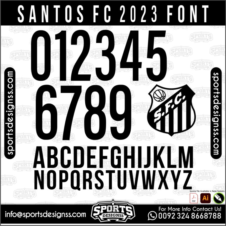 Santos FC 2023 FONT Download by Sports Designss _ Download Football ...