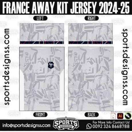 FRANCE AWAY KIT JERSEY 2024-25 - Sports Designss