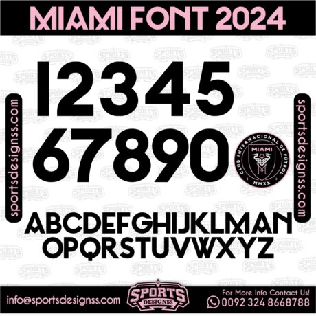 MIAMI FONT 2024 Download by Sports Designss - Sports Designss