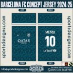 BARCELONA FC CONCEPT JERSEY 2024-25 - Sports Designss