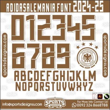 AdidasAlemania 2024-25 FONT Download by Sports Designss _ Download ...