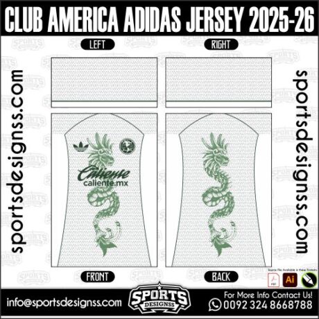 CLUB AMERICA ADIDAS JERSEY 2025-26 - Sports Designss