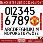 Manchester United 2025-26 FONT Download by Sports Designss _ Download ...