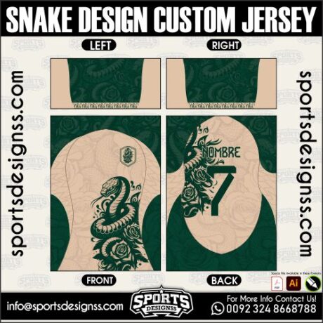 SNAKE DESIGN CUSTOM JERSEY - Sports Designss