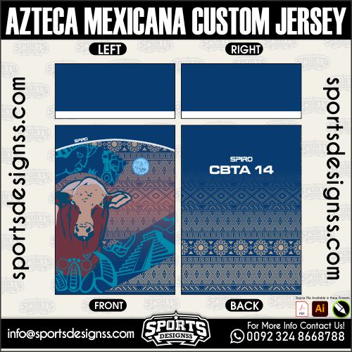 AZTECA MEXICANA CUSTOM JERSEY - Sports Designss