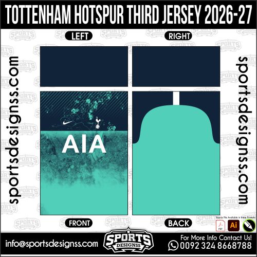 TOTTENHAM HOTSPUR THIRD JERSEY 2026-27 - Sports Designss