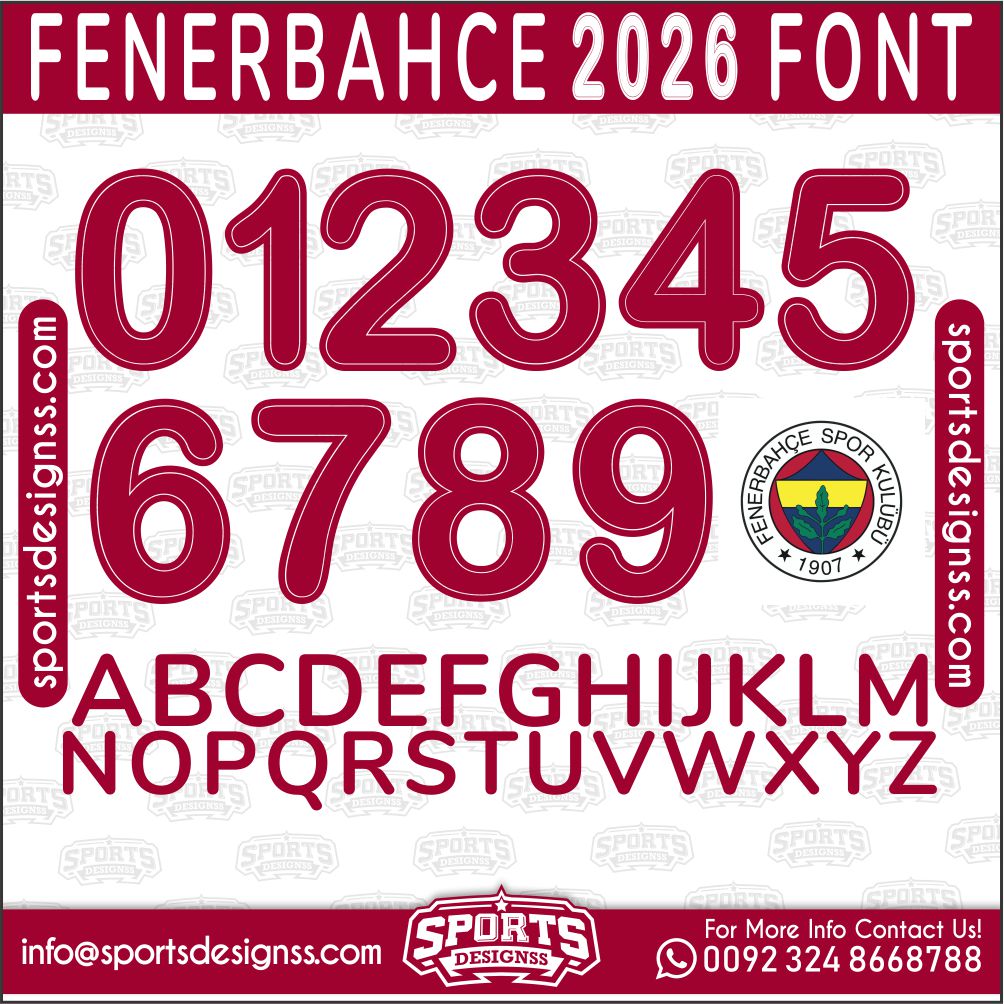 FENERBAHCE 2026 FONT Download by Sports Designss - Sports Designss